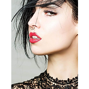 WASOLIE Stainless Steel Nose Rings Studs Piercing Jewelry Colorful Set Septum 20G For Women And Men Jewelry.