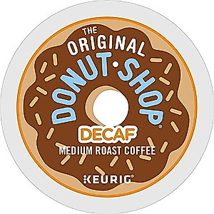 The Original Donut Shop Decaf Keurig Single-Serve K-Cup Pods, Medium Roast Coffee, 48 Count (Pack of 1)