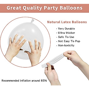 140PCS Rose Gold Garland Balloons Rose Gold Chrome Ballons Arch Kit with Confetti Balloon for Baby Shower Birthday Wedding Bachelorette Party Decor