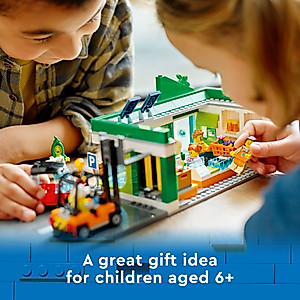 LEGO My City Grocery Store 60347 Building Toy Set for Girls, Boys, and Kids Ages 6+ (404 Pieces)