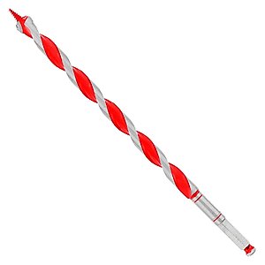 Diablo Auger Bit for Wood & Nail-Embedded Wood - 11/16" Diameter, 13" Length, 7/16" Hex Shank, 9" Working Length - DAG2060