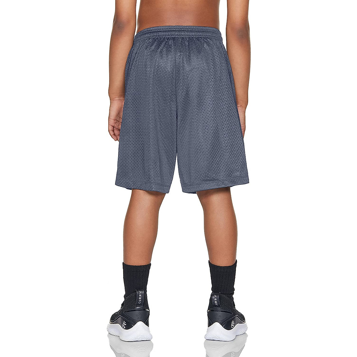 TSLA Boy's Athletic Shorts, Quick Dry Pull On Basketball Running Shorts, Active Sports Workout Gym Shorts, Quick Dri Mesh 1pack Dark Grey, 18