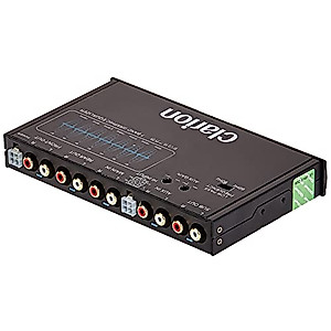 Clarion EQS755 7-Band Car Audio Graphic Equalizer with Front 3.5mm Auxiliary Input, Rear RCA Auxiliary Input and High Level Speaker Inputs, BLACK