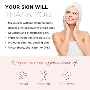 Azure Cosmetics Skin Treatment Mask - Deeply Hydrates, Tightens and Smooths Dry Skin, Softens Wrinkles and Fine Lines, Radiant and Glowing Skin