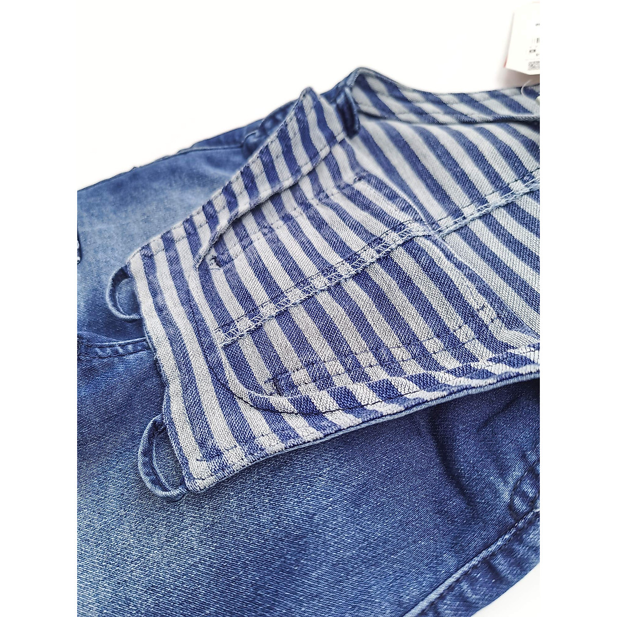 KIDSCOOL SPACE Baby Boys Easy Diaper Changing Snap Legs Bib Pocket Patched Denim Overalls,Blue,18-24 Months