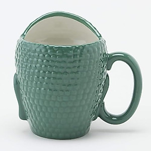 サンアート Sunart SAN2665 Porcelain Funny Tableware, Big Buddha, Mug, 10.1 fl oz (300 ml), Green, Funny Gift, Birthday Gift, Funny Goods, Ranking, Funny Goods