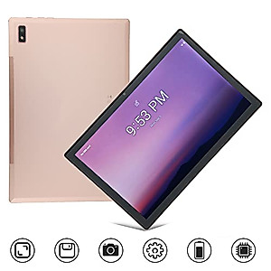 Huleo 4G LTE Tablet, 10.1 inch IPS LCD 100-240V 4G LTE 64GB Tablet for Work EU Plug