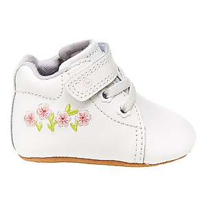 Stride Rite Baby Girls PW-Emilia Crib Shoe, White, 2 Infant