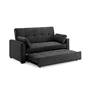 Night & Day Furniture Nantucket Queen Charcoal Sofa Sleeper
