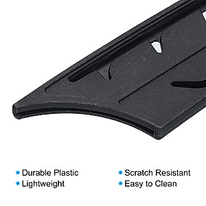 PATIKIL Plastic Safety Knife Cover Sleeves for 6" Ceramic Knife, 2 Pack Knives Edge Guard Blade Protector Universal Knife Sheath for Kitchen, Black