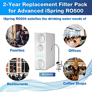 iSpring F5-RO500 1 Year to 2 Years Filter for RO500 Tankless Reverse Osmosis Water Filtration System
