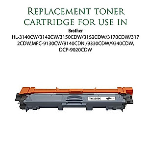 Re-Manufactured Toner Cartridge Replacement for TN-221BK | Supper Standard High Yield Laser Printer Cartridge Compatible with Brother HL - Black by Premium Ink&Toner