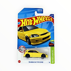 Hot Wheels 2022 - '99 Honda Civic Type R [EK9] - HW Hatchbacks - Yellow