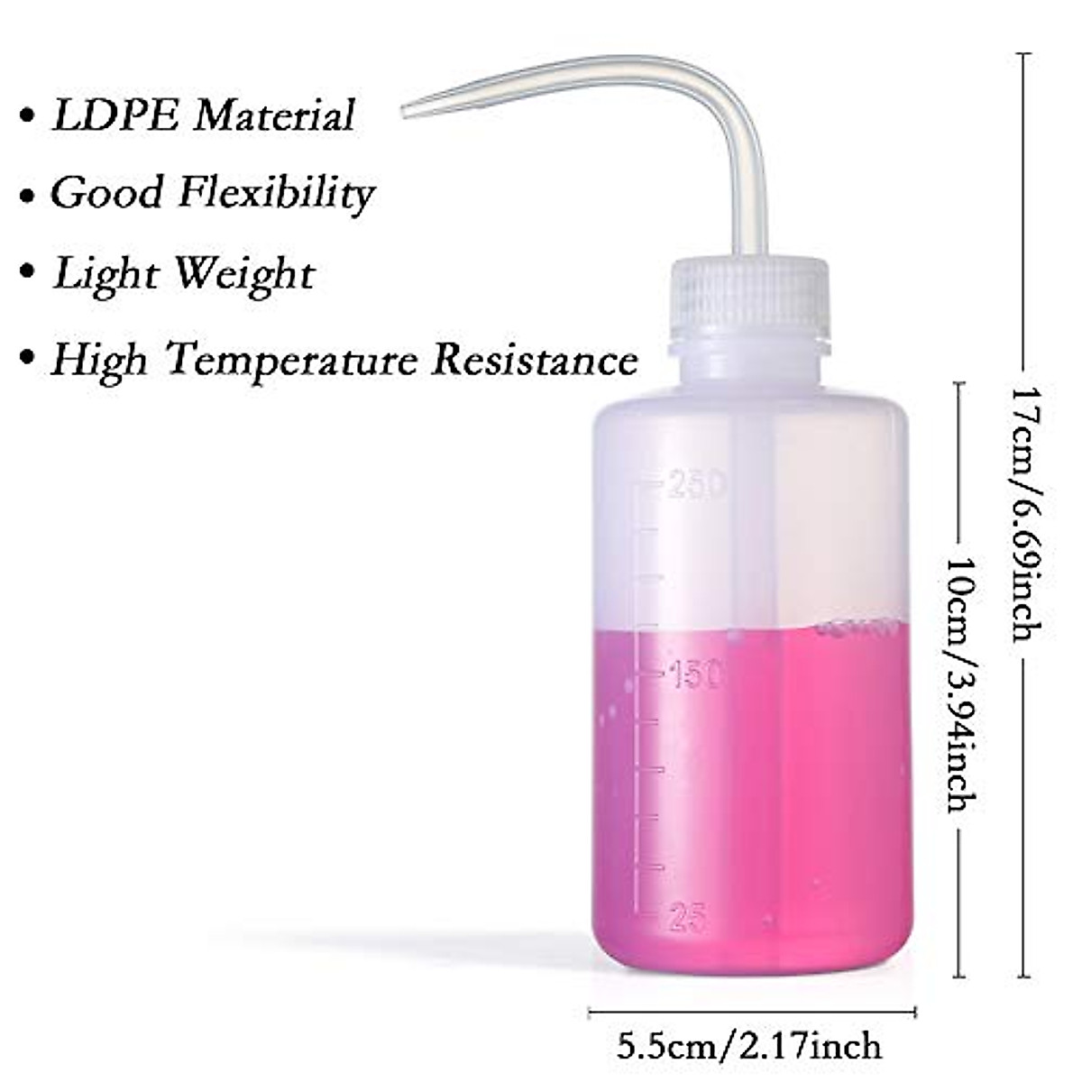 Watering Bottle Garden Tools Watering Can with Narrow Mouth Plant Flower Succulent Plastic Squeeze Bottle (250ml+250ml)