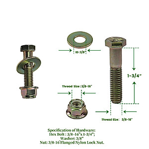 POSEAGLE 918-04456B Spindle Assembly with 756-04129B Idler Pulley Replaces 618-04456, 618-04461, 918-04456, 918-04456A, 753-08171, 753-08068, 756-04129 for Toro LX420, LX425, Cub Cadet LT1042 Tractors