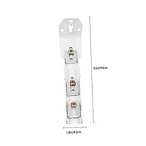 Garneck 12 Pcs Curtain Fixing Accessories Ceiling Track Ceiling Mount Ceiling Track Roller Hooks Curtain Track Mounting Brackets Curtain Rods Holders Metal Shower Curtain Hooks Tool Stand