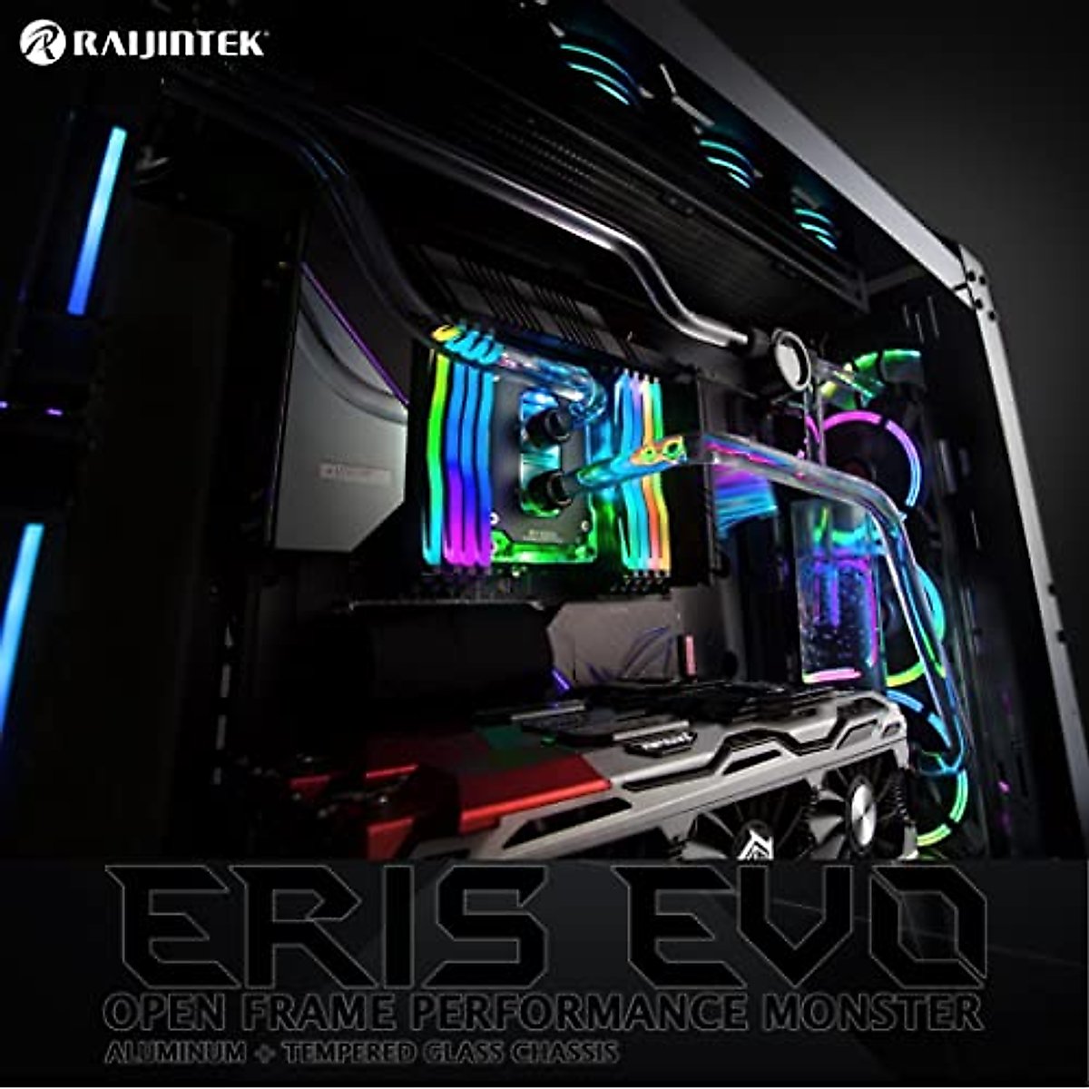 RAIJINTEK ERIS EVO, EEB/EATX case with Tempered Glass Side Panel, Maximum CPU Cooler Height up to 170 mm, Supports up to 5×2.5" HDD or 5×2.5" HDD/SSD