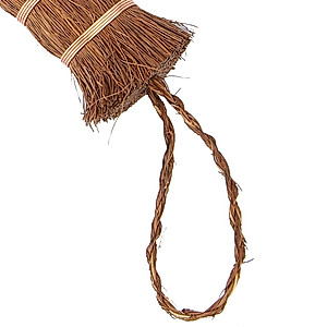 Mini broom,Natural Whisk Sweeping Hand Handle Broom for Multi-Surface Sweeping,Small Tea Ceremony Broom,fireplace broom