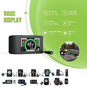 BAFANG 1000W Mid Drive Kit with Battery(Optional) BBSHD BBS03 Ebike Conversion Kit,48V/52V 8Fun Electric Bike Conversion Kit for Moutain Road Bike(500C,Rear Rack Battery 48V17.5AH)