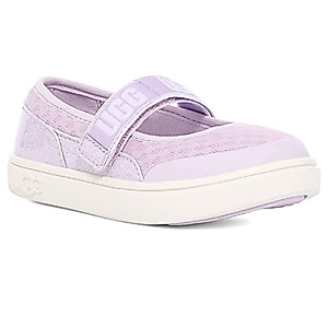 UGG Unisex-Child Rennon Skimmer Glitter Sneaker, Lavender Fog, 11 Little Kid