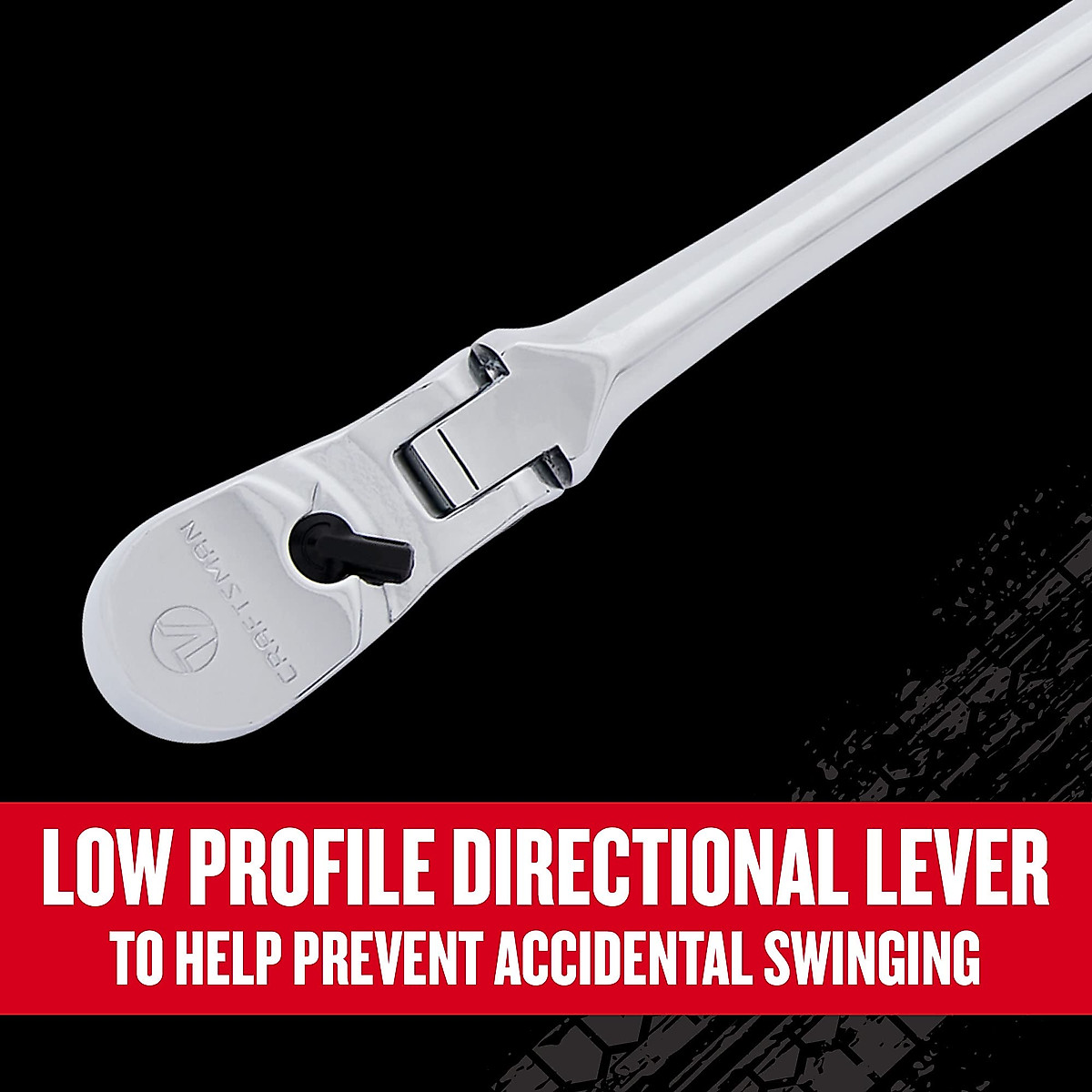 CRAFTSMAN V-SERIES Ratchet Set, Flexible Head, Comfort Grip, 3 Piece (CMMT86506V)