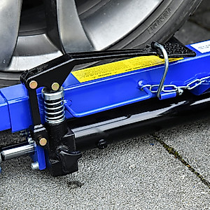 DURHAND Hydraulic Wheel Dolly Tire Jack with Ratcheting Foot Pedal for Vehicle Positioning for Car Truck RV Trailer, 1500LBS, Set of 2