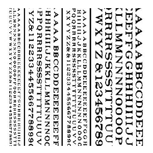 Woodland Scenics R.R. Roman Black Dry Transfer Decals