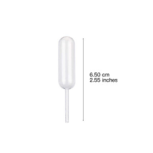Crafare 130pcs 4ml Disposable Plastic Pipettes Squeeze Transfer Dropper Liquor Infusers for Strawberries Chocolate, Cupcakes
