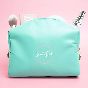 Premium PU Makeup Bag with Insulated Design & Vegan Synthetic Leather - Keep Your Makeup Safe and Dry with Water Resistant Cosmetic Bag - Perfect for Travel and Easy Cleaning