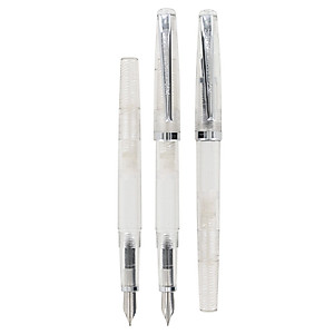 Noodlers FLEX NIB Fountain Pen, Piston Fill, Clear Demo