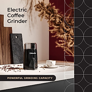 Mueller HyperGrind Precision Electric Spice/Coffee Grinder Mill with Large Grinding Capacity and Powerful Motor also for Spices, Herbs, Nuts, Grains, Black