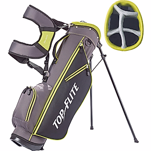 Top Flite 2019 Kids' 9-Piece Complete Set – (Height 53” and Above)-Grey/Volt-Left Hand