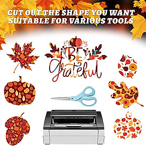 Fall Thanksgiving Halloween Christmas Heat Transfer Vinyl Rainbow Stripe Pattern Vinyl Vinyl Bundling Roll Soft Metal HTV Vinyl for Ironing Clothes and Other Fabrics Rainbow Vinyl (A1-C, One Size)