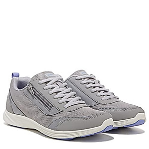 Vionic Women's Agile Cassis Walking Sneaker- Supportive Active Sneaker That Includes an Orthotic Insole and Cushioned Outsole for Arch Support, Light Grey 8 Medium