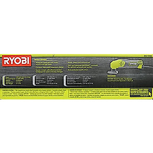 Ryobi DS1200 .4 Amp 13,000 OBM Corded 2-7/8" Detail Sander w/ Triangular Head and 5 Sanding Pads