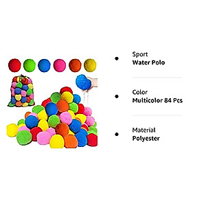 84 Pcs Reusable Water Balls, Reusable Water Balloons for Outdoor Toys and Games, Water Toys for Kids and Adults Boys and Girls - Summer Toys Ball for Pool and Backyard Fun