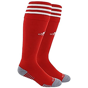 adidas Unisex Copa Zone Cushion III Soccer Socks (1-Pair) , Power Red/ White , Medium