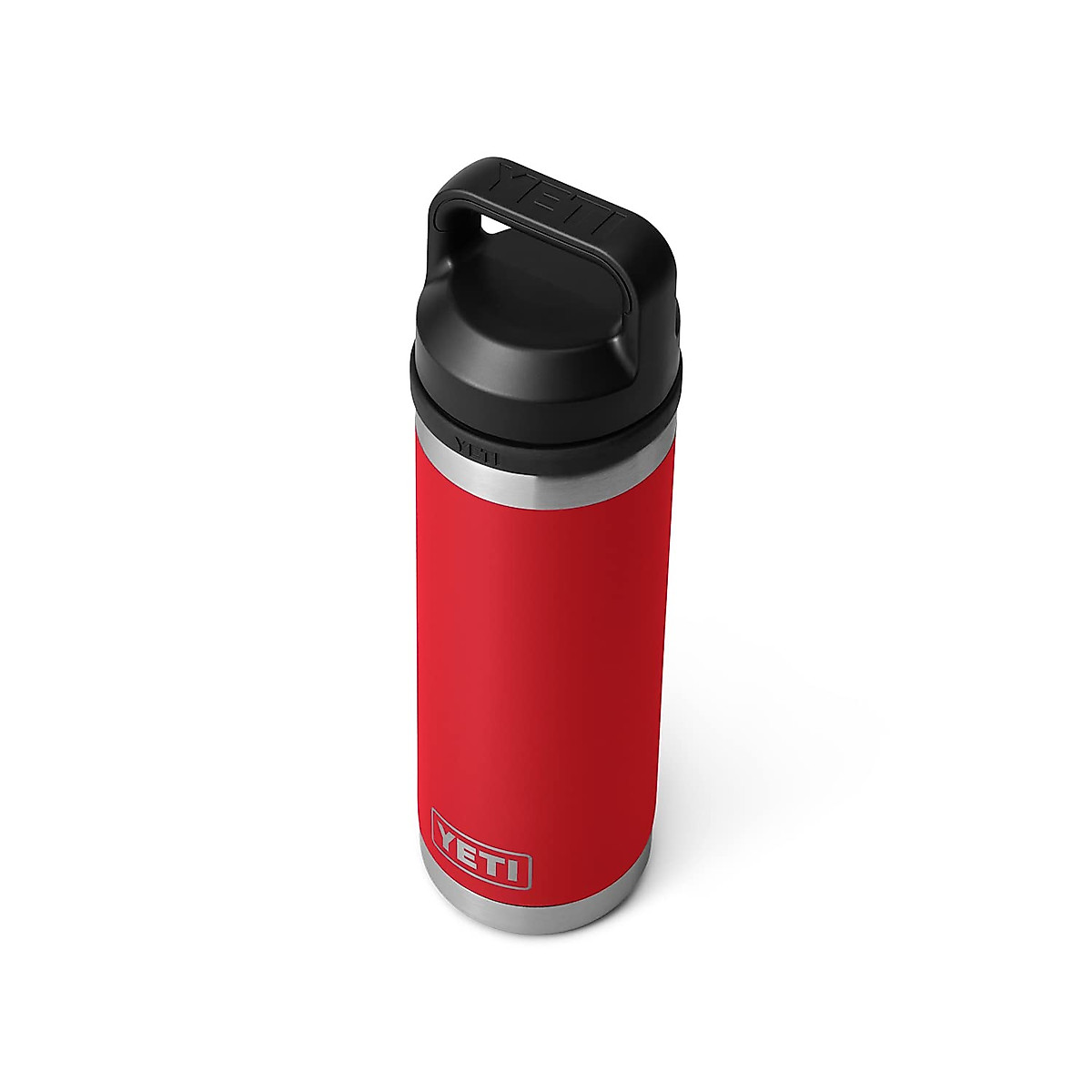 YETI Rambler 18 oz Bottle, Vacuum Insulated, Stainless Steel with Chug Cap, Rescue Red