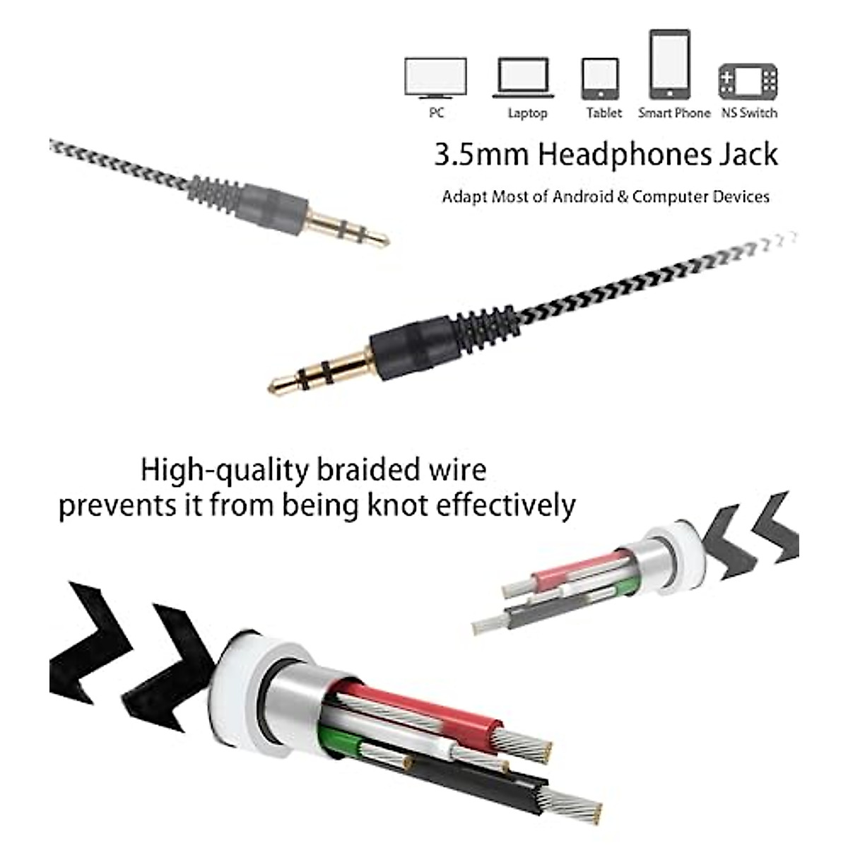 GOGOSINIS Earbuds Set with Case for Kids for School, Wired Over-Ear 3.5mm Headphones for Phone and PC, Wrap Around Ear Buds with Earhook for Kids 3-8, Comfortable Earphones with Hook.(Blue-Shark)