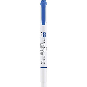 Zebra Pen 78525 Mildliner Double Ended Highlighter Set, Broad and Fine Point Tips, Assorted Ink Colors, 25-Pack