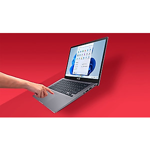 ASUS VivoBook 14" FHD 1080p Laptop, Intel Core i3-1115G4, 8GB RAM, 256GB PCIe SSD, Fingerprint Reader, Backlit Keyboard, HDMI, WiFi, Webcam, Windows 11 Home, Slate Grey