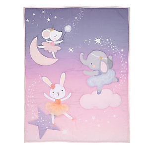 Bedtime Originals Tiny Dancer 3-Piece Ballet Baby Crib Bedding Set - Elephant