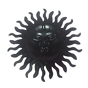 WOERTE HOME Indoor or Outdoor Decoration Artistic Metal Sun Wall Art 12.8-Inch