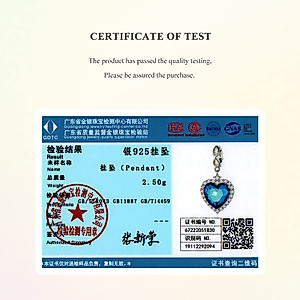 Heart of the Sea Hanging Bead Charm 925 Sterling Silver Charm Fits For Pandora Bracelet Necklace