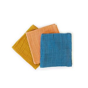 Full Circle Kind Collection, 100% Organic Cotton, Plant-dyed Kitchen Cloths, Set of 3, Multi Color