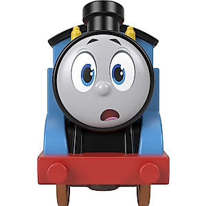 Thomas & Friends Motorized Toy Train Muddy Thomas Engine with Cargo Cars & Cow for Preschool Pretend Play Kids Ages 3+ Years