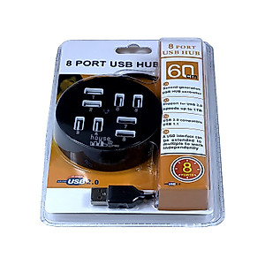 COTUFLY 8 Port Portable USB 2.0 Hub for Ultra Book, MacBook Air, Windows 8 Tablet PC, USB Devices, Phone, Hard Driver, USB Flash Driver, Laptop,Keyboard,Mouse,Printer, scanners, and More