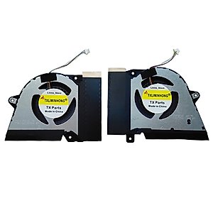 TXLIMINHONG New Compatible CPU and GPU Cooling Fan for ASUS Rog Zephyrus GA401Q G14 GA401QC GA401QE GA401QH GA401QM GA401IHR GA401QEC-K2064T Series DFSCK221151818 FNNX DFSCK22D05883K FNNW DC12V 1A Fan
