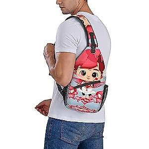 Love Messenger Bag Crossbody Travel Hiking Bags Mini Chest Backpack Casual Shoulder Daypack For Women Men Lightweight