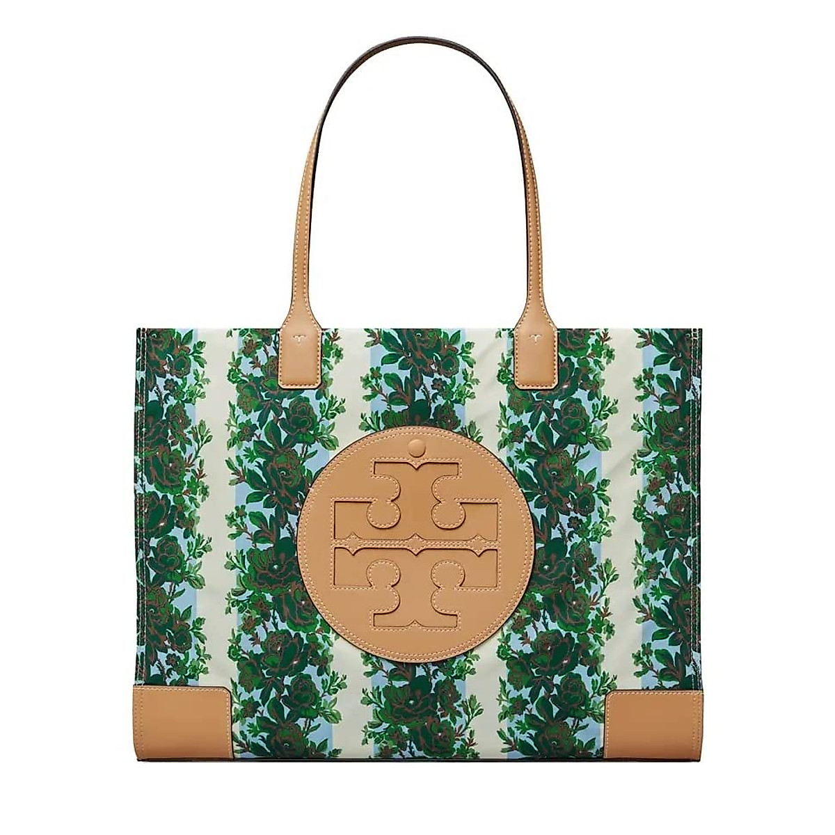 Tory Burch Women's Ella Printed Tote, Rayure Fleurie, One Size